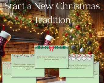 Christmas Conversation Starters, Printable Holiday Icebreaker for Kids ...