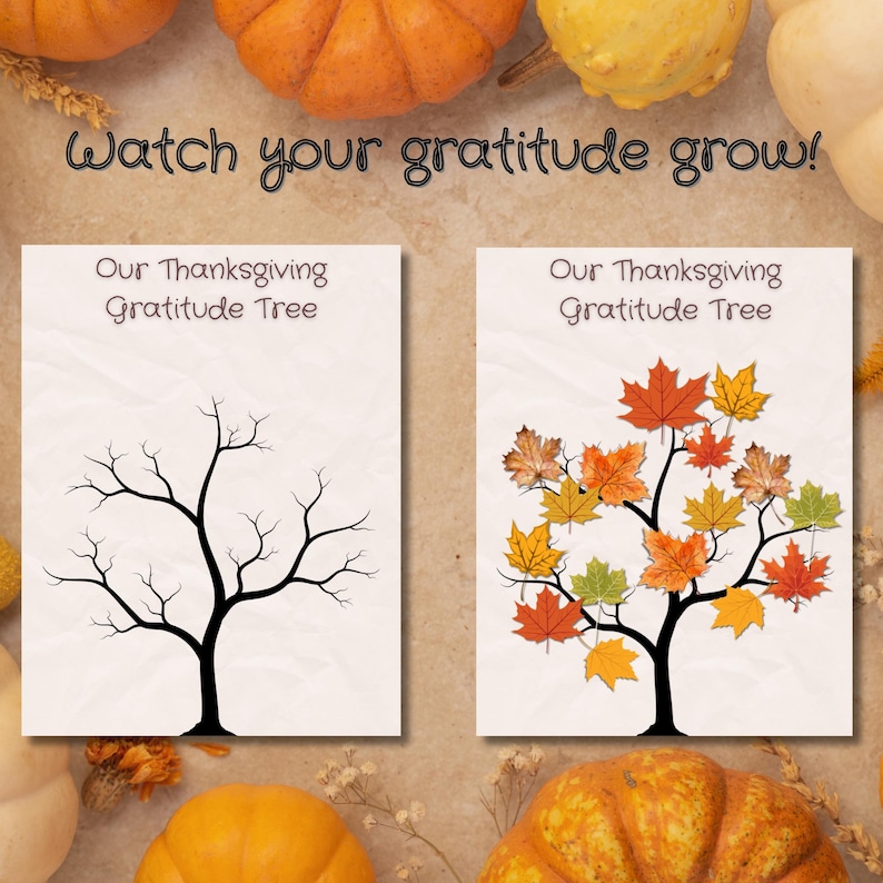 Thanksgiving Gratitude Tree: DIY Printable Activity for Families ...