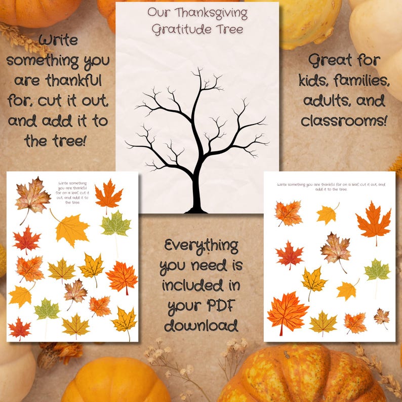 Thanksgiving Gratitude Tree: DIY Printable Activity for Families ...