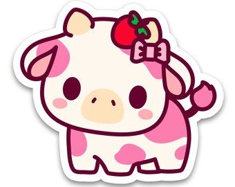 Cow Kawaii Stickers - Etsy