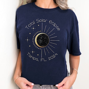 Custom Total Solar Eclipse Shirt | Path of Totality Shirt | Countdown ...
