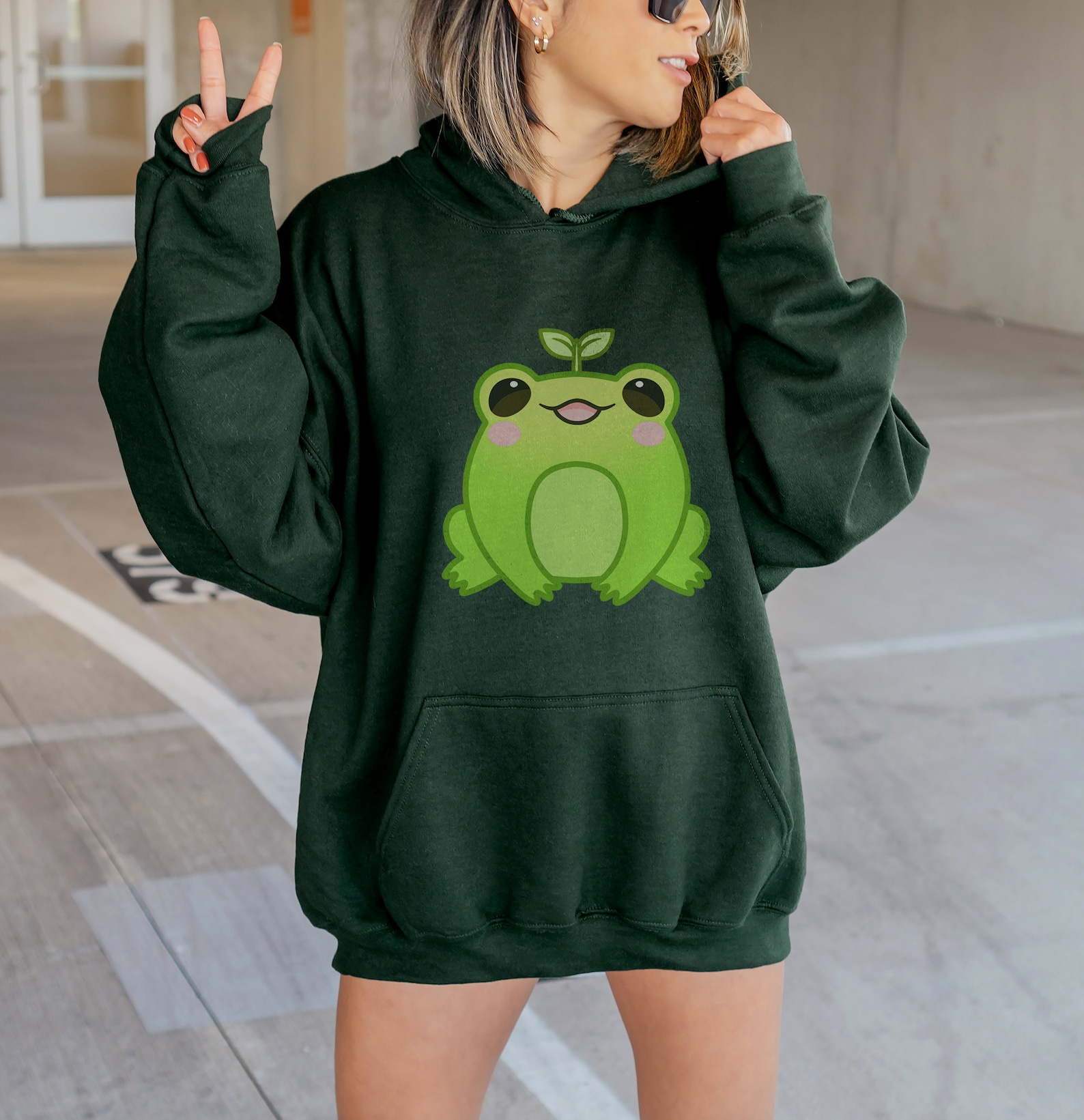 Kawaii Frog Hoodie Cute Kawaii Clothes Gifts for Teenage - Etsy