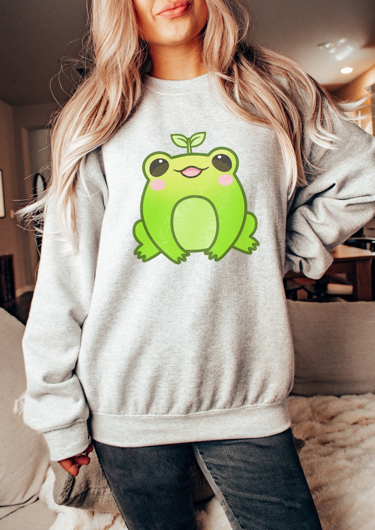 Kawaii Frog Sweater Cute Kawaii Clothes Gifts for Teenage - Etsy