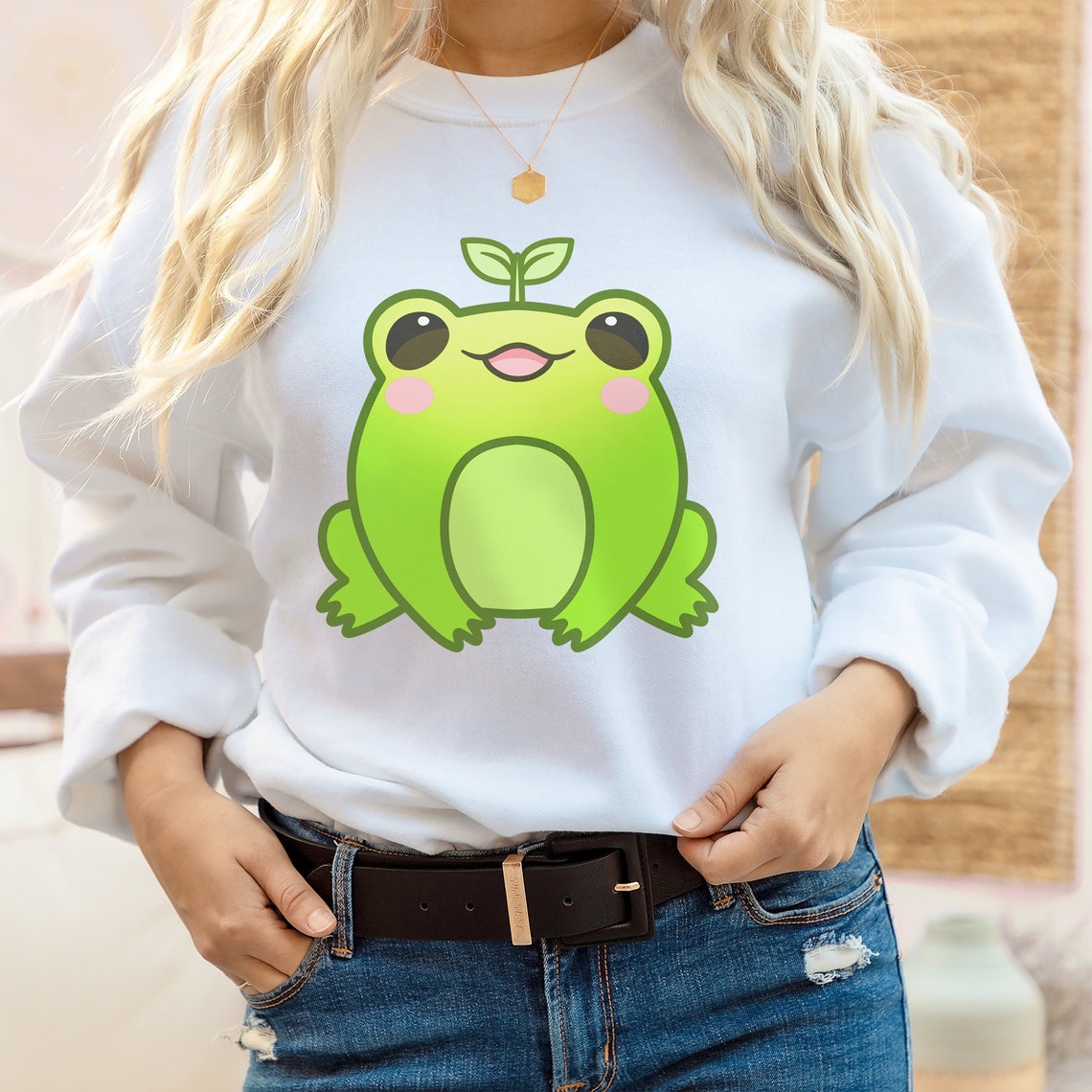 Kawaii Frog Sweater Cute Kawaii Clothes Gifts for Teenage - Etsy