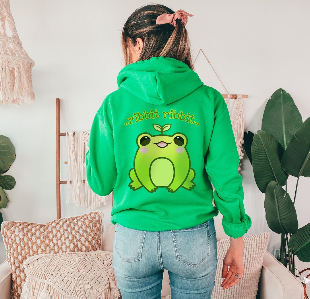 Kawaii Frog Hoodie Cute Kawaii Clothes Ts For Teenage Girls Ribbit
