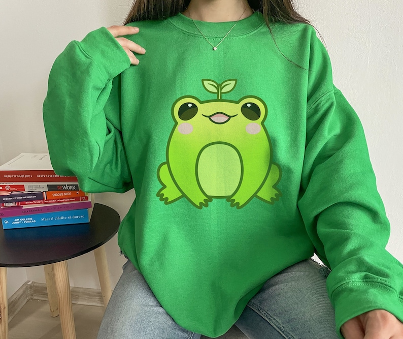 Kawaii Frog Sweater Cute Kawaii Clothes Gifts for Teenage - Etsy