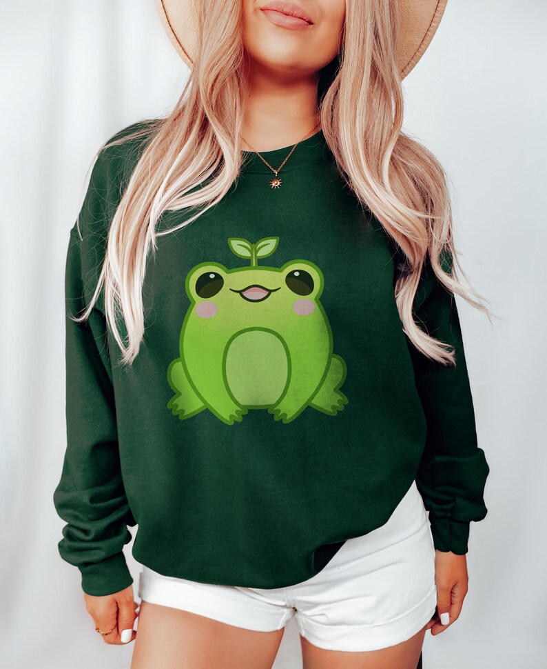 Kawaii Frog Sweater | Cute Kawaii Clothes | Gifts for Teenage Girls ...