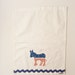 Democrat Donkey White Cotton Huck Towel for Kitchen or Bath With Blue ...