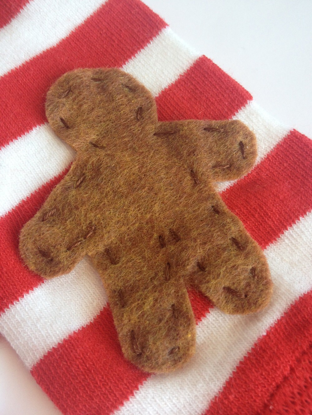 Christmas Leg Warmers Gingerbread Man on Red and White - Etsy