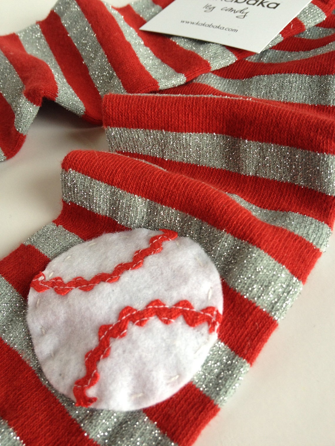Red and Silver Sparkly Baseball Leg Warmers Cardinal Baseball - Etsy
