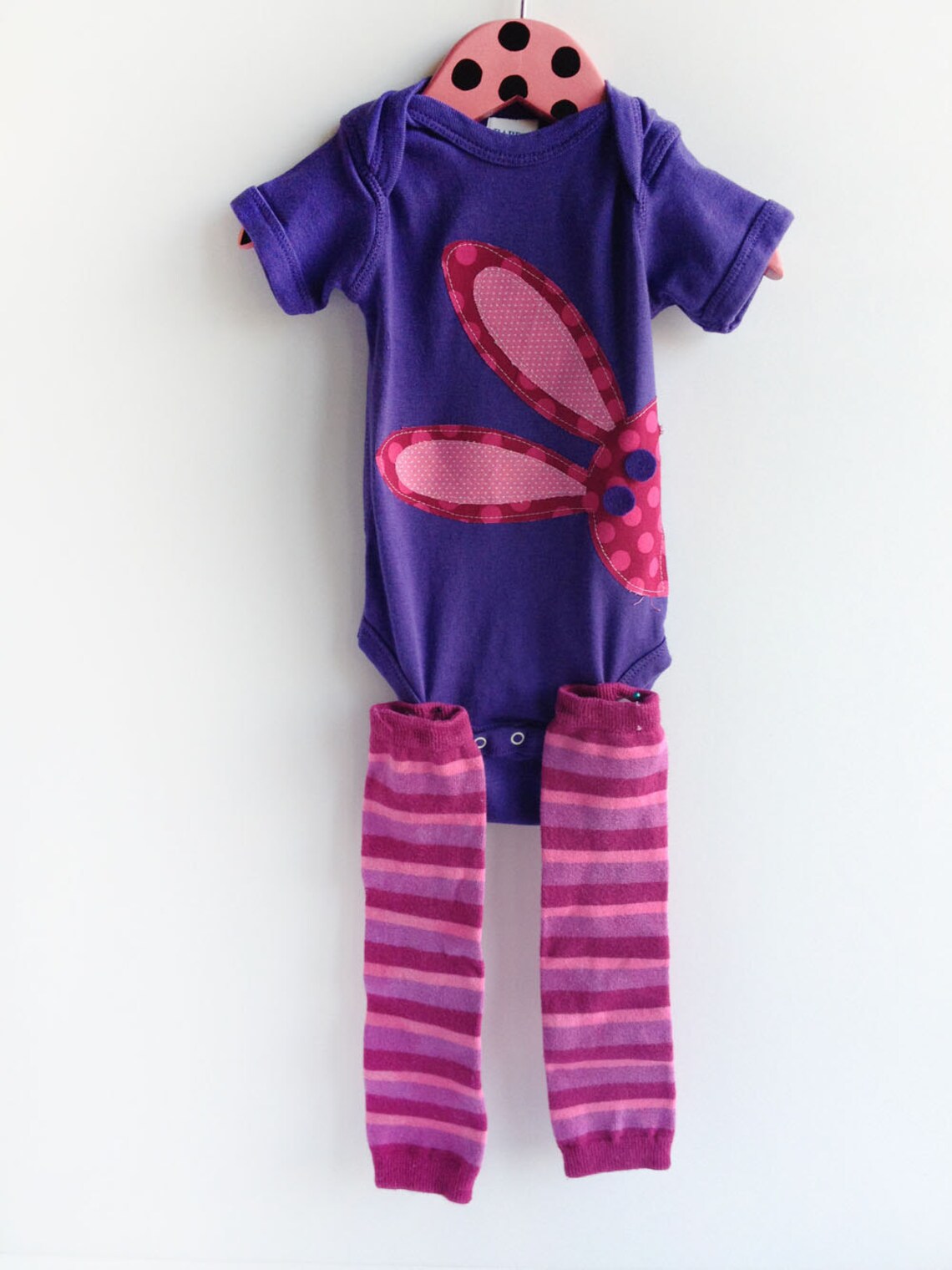 Peek A Boo Bunny Rabbit One Piece With Hand Dyed Baby Leg - Etsy