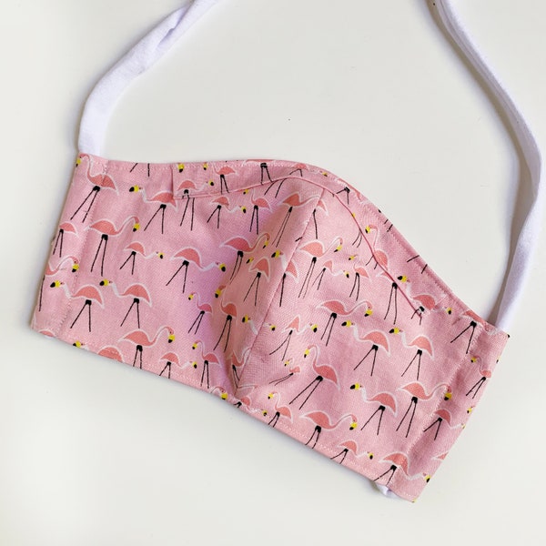 Flamingo Face Mask - Etsy