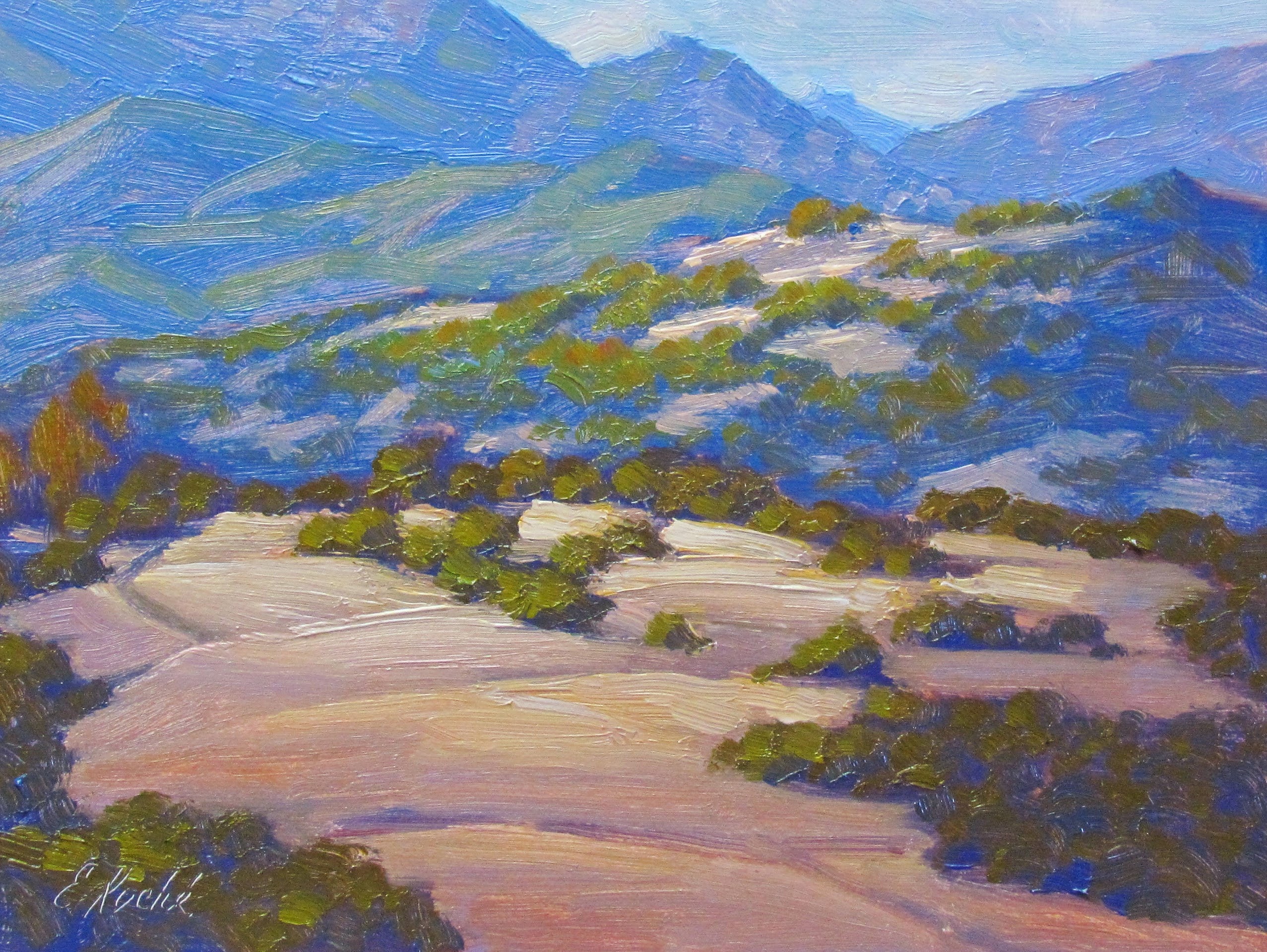 Trippet Ranch Morning Landscape Painting Topanga California - Etsy