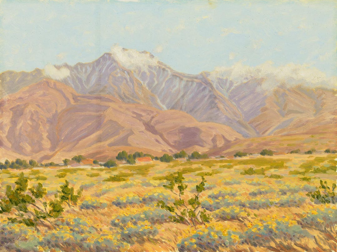 Mt. San Jacinto Oil Painting: California Landscape Art, Plein Air - Etsy