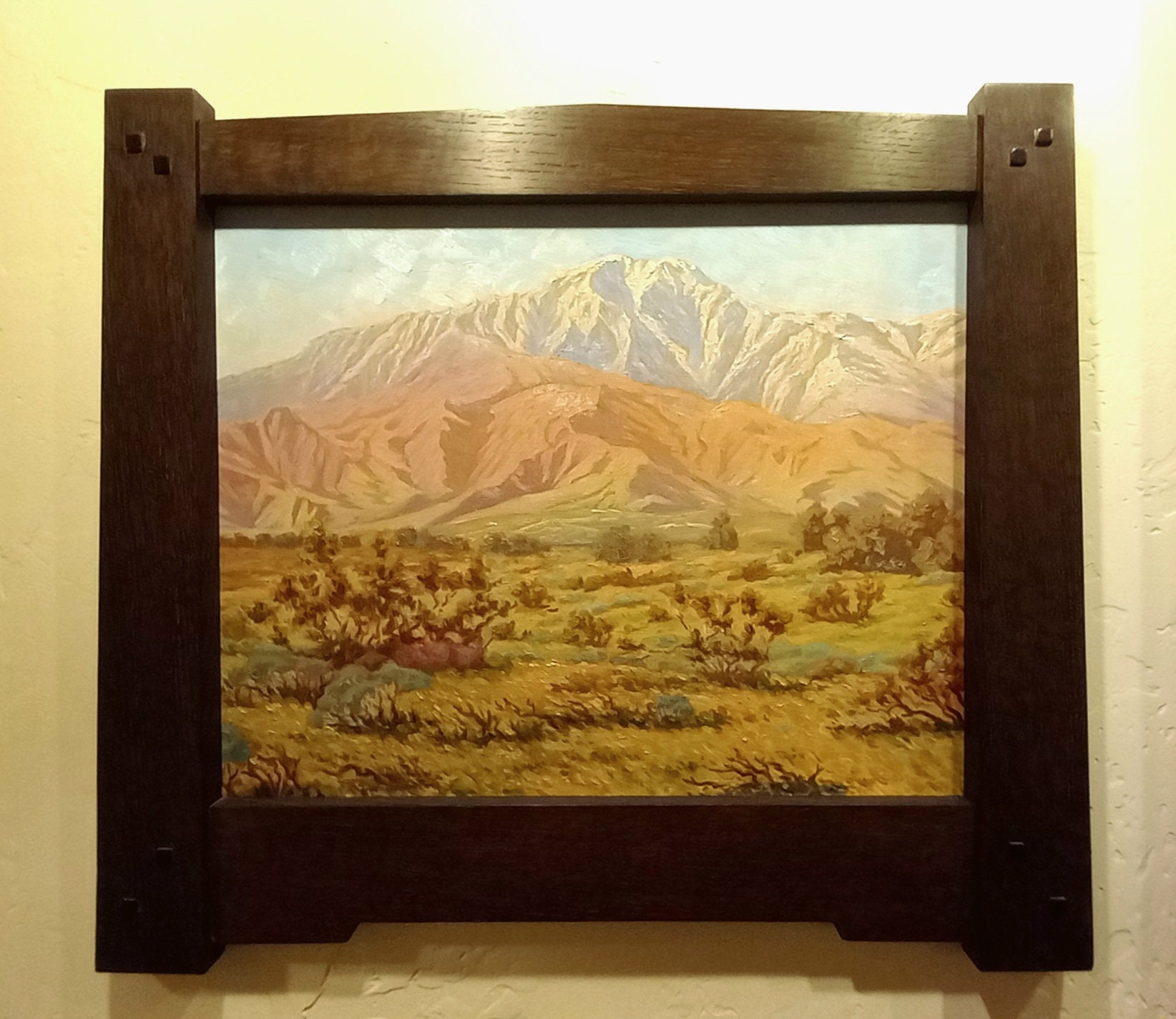 Original Oil Plein Air Painting of Mount San Jacinto in Palm Springs ...