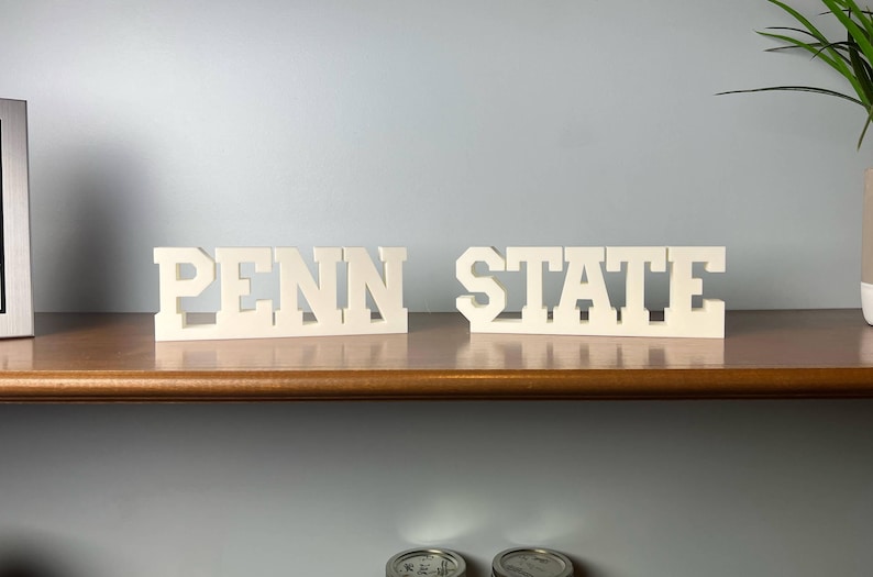Penn State 3D Printed Text - Etsy