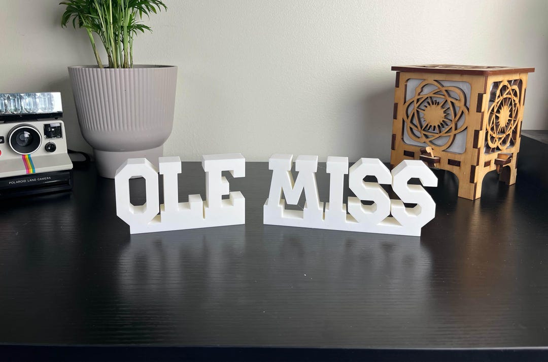 Ole Miss 3D Printed Text - Etsy