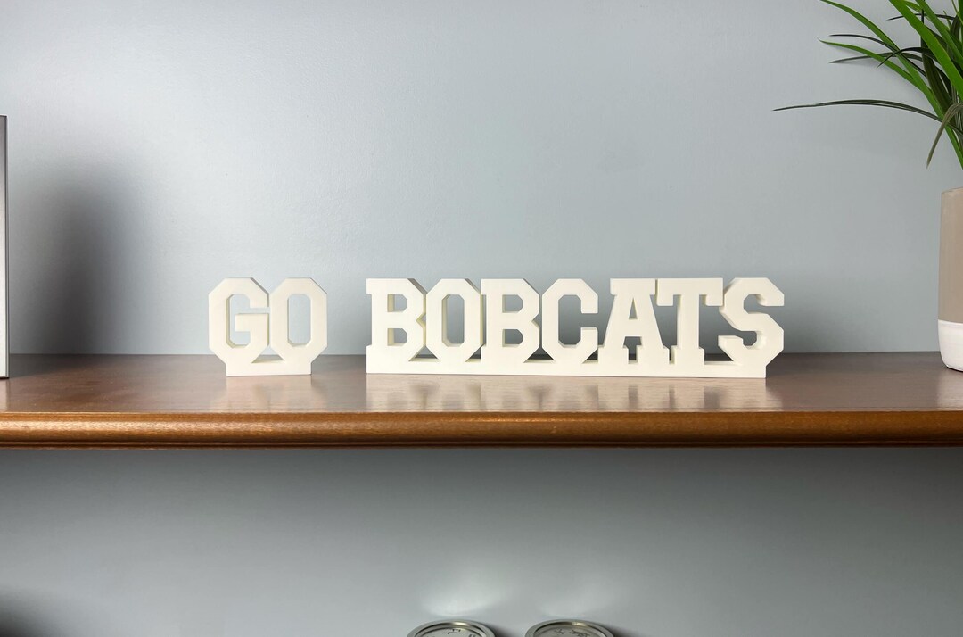 Go Bobcats 3D Printed Text - Etsy