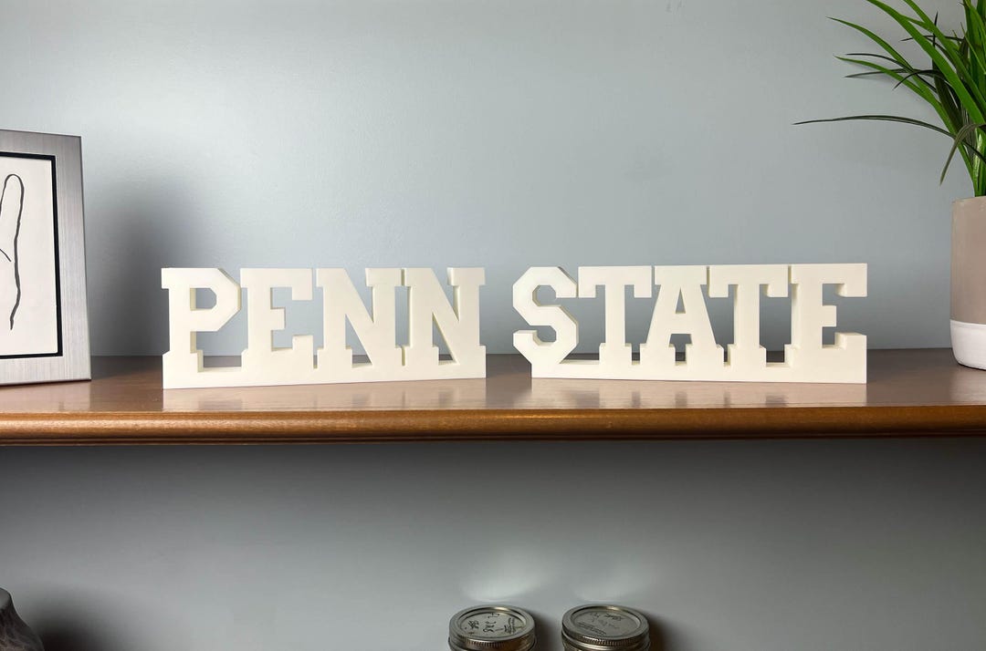 Penn State 3D Printed Text - Etsy