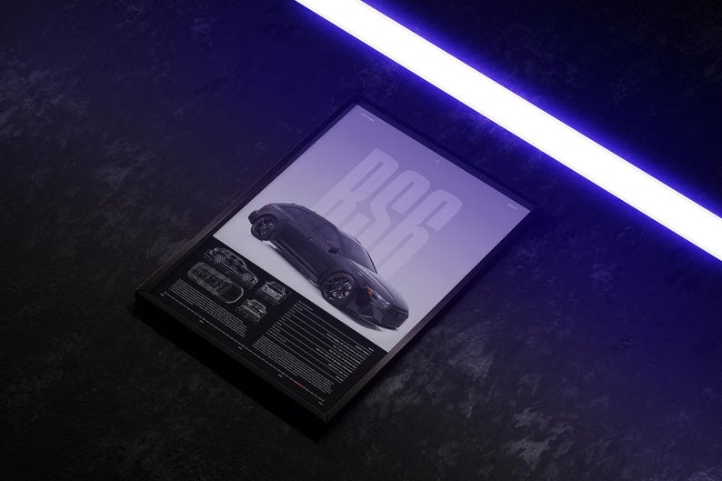 Audi RS6 Avant Poster | Luxury Performance Wagon Wall Art | Modern ...