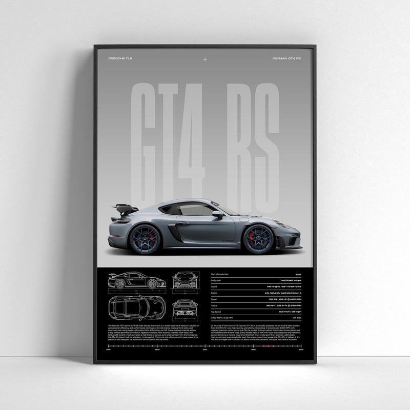 718 Gt4 Poster - Etsy