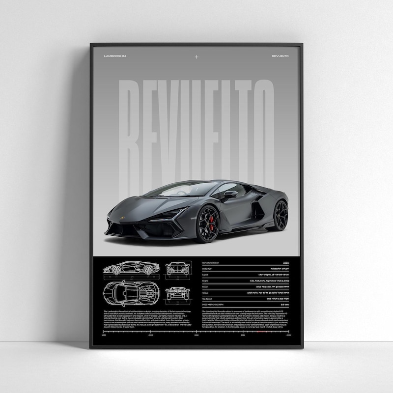 Lamborghini Revuelto Art - Etsy