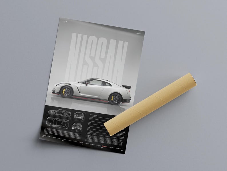 Nissan GT-R R35 Nismo Poster | JDM Supercar Wall Art | High Performance ...