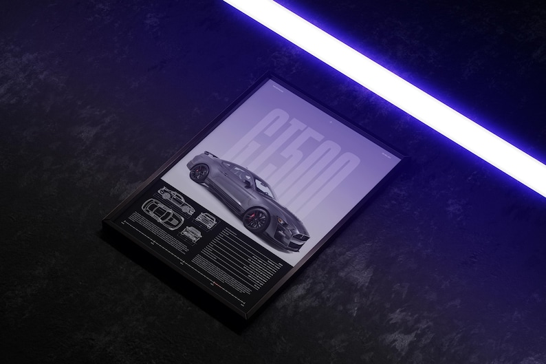 Ford Mustang Shelby GT500 Poster | American Muscle Car Wall Art ...