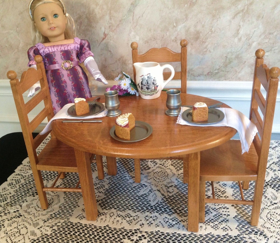Oval Doll Table and 18 Doll Furniture: Shipping is Included in the ...