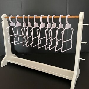 White 30-inch Clothes Rack for 18 Dolls. Shipping is Included in the ...