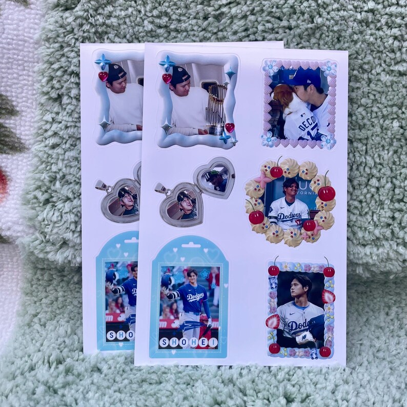 Shohei Ohtani 4x6 Sticker Sheet Dodgers Deco - Etsy