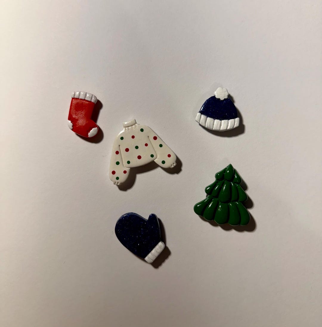 Winter Magnets- Set of 5 - Etsy