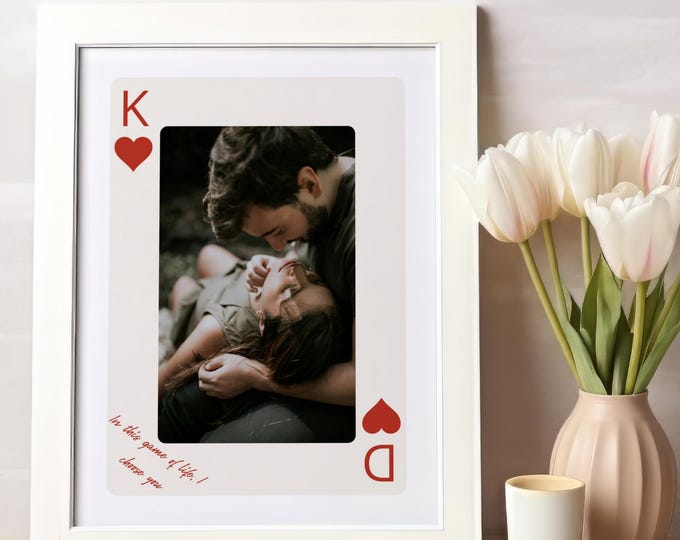 Custom Photo Playing Card – Personalized Digital Print Gift for Special ...