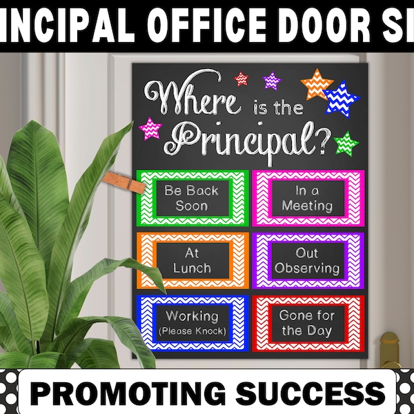 Office Sign Where is the Principal - Etsy