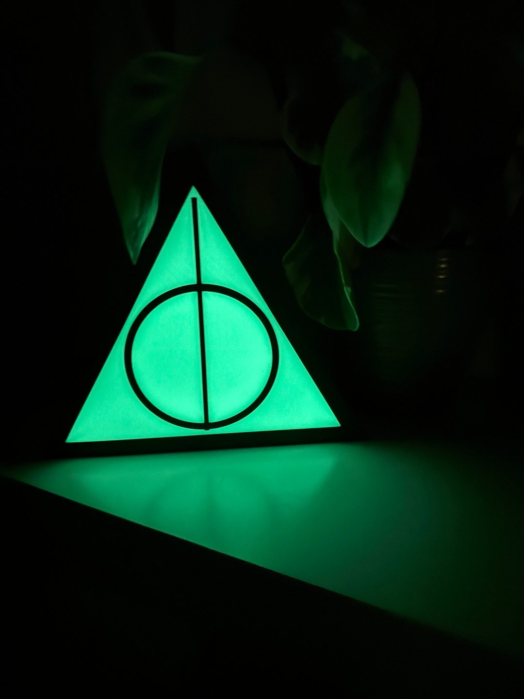 Harry Potter Home Decor Lightbox Deathly Hallows Glow in the Dark LED ...