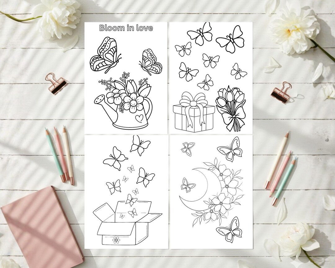 Coloring Page Visuals | Printable Coloring Gift Pages | Creative ...