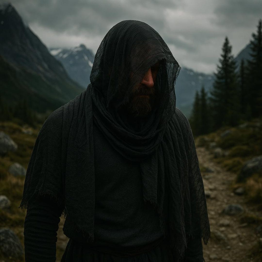 Medieval Hooded Cape – Viking Cloak for Men, Renaissance LARP Cosplay ...
