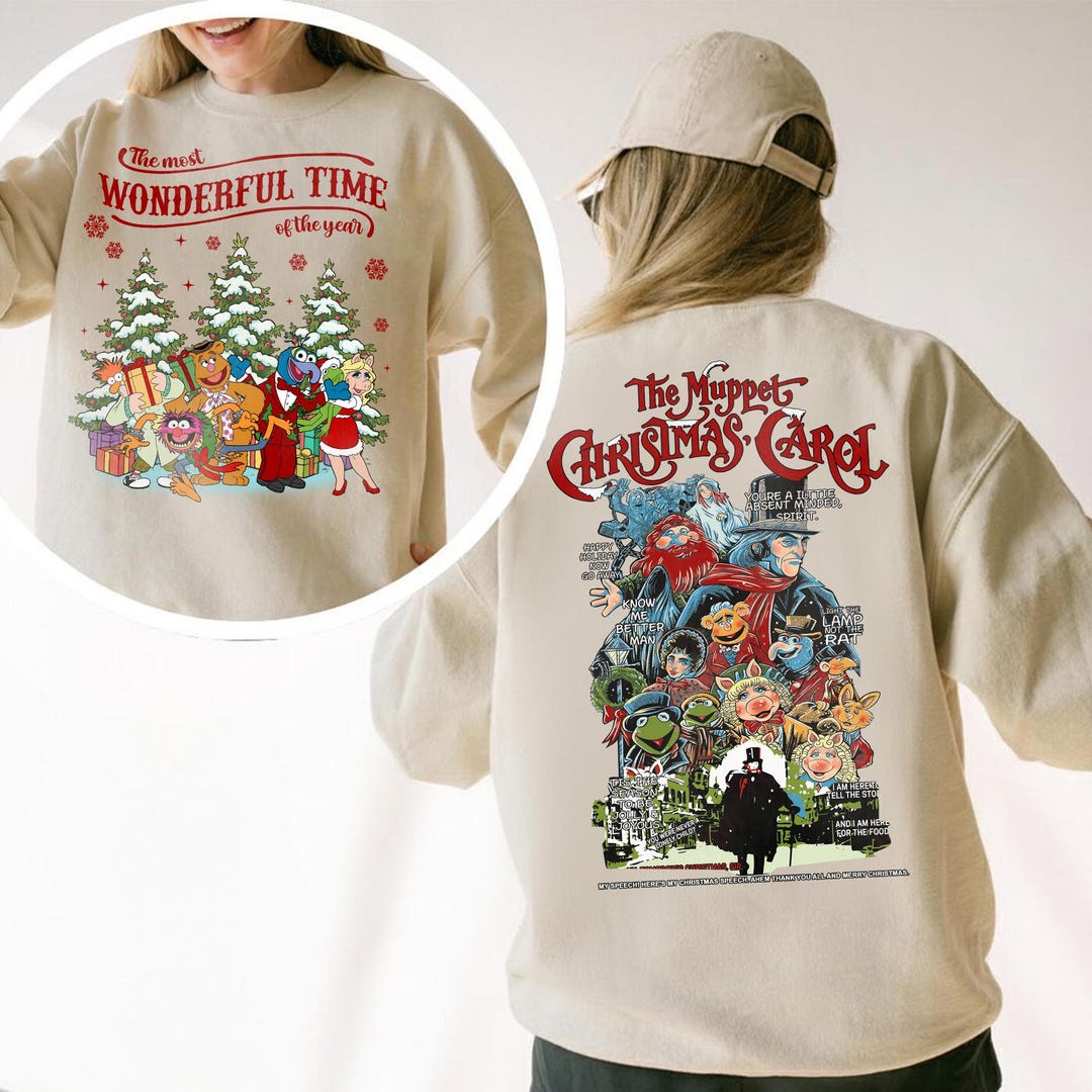 Retro the Muppet Christmas Carol Sweatshirt, Vintage Christmas Movie ...