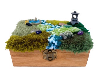 Wooden Zen Garden Box - Etsy