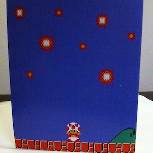 Mario Card Template - Etsy