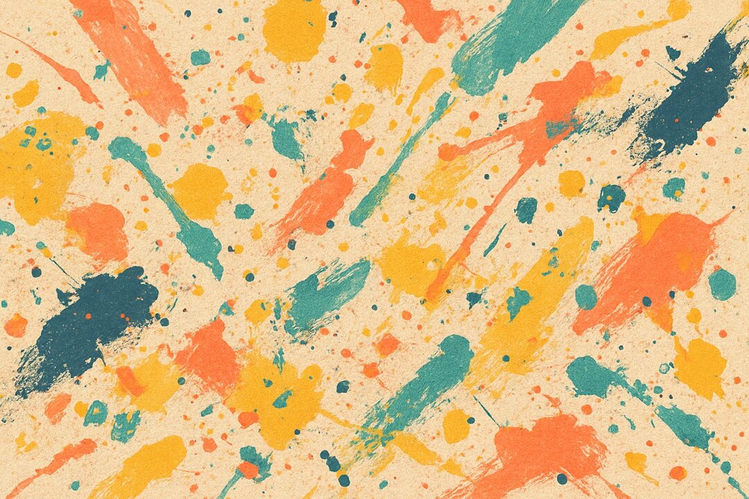 Abstract Paint Splatter Tee - Etsy