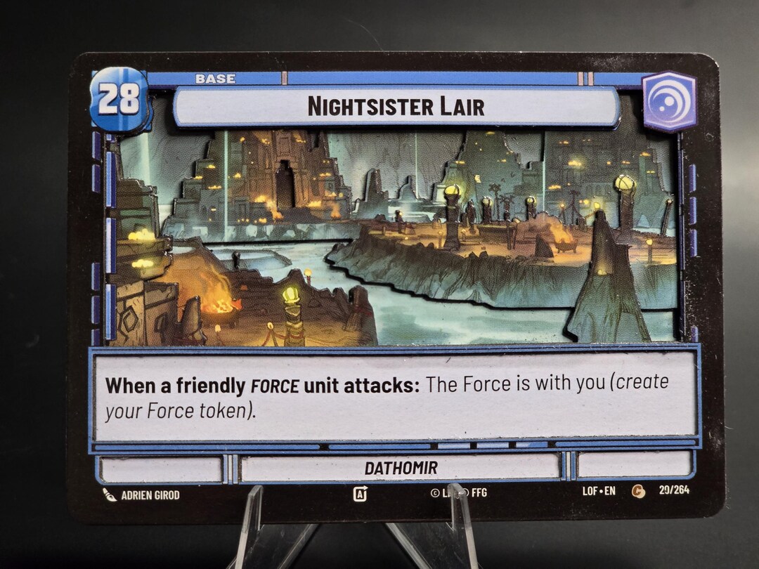 Star Wars Unlimited 3D Nightsister Lair Base - Etsy