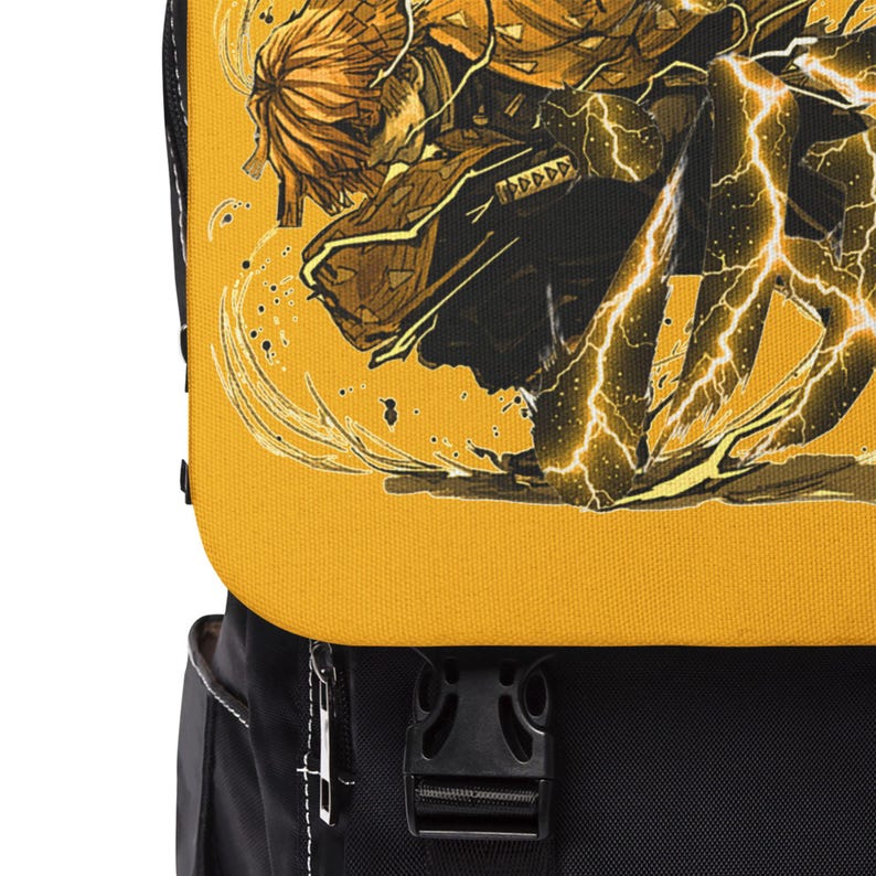 Anime Shoulder Backpack, Demon Slayer Zenitsu Silhouette, Unisex ...
