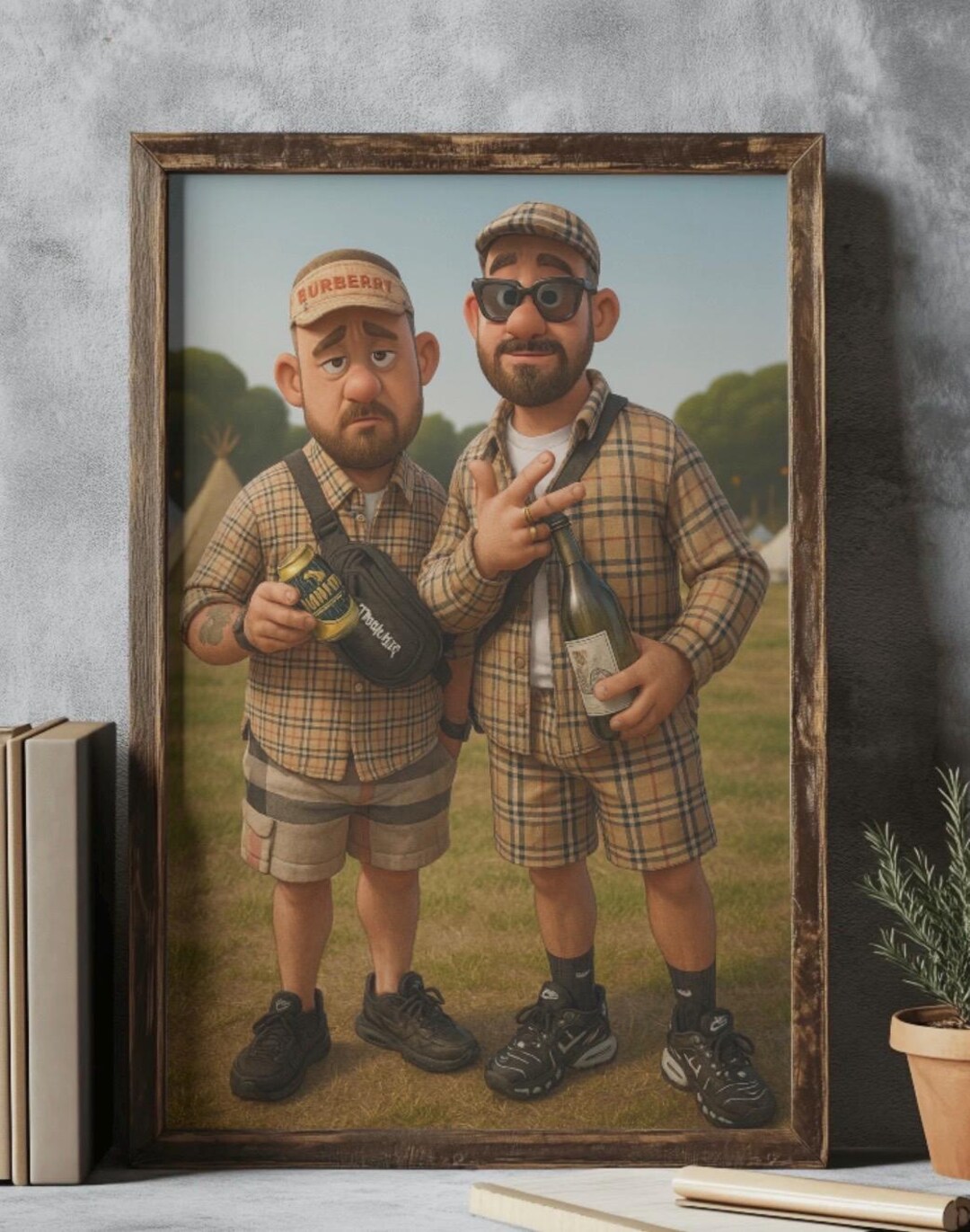 Burberry in Pixar | Toonprint Studio Poster - Etsy