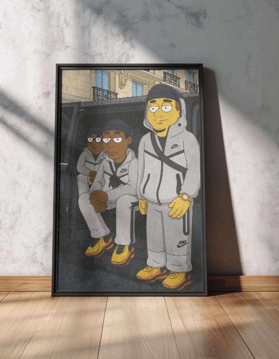 Nike Tech in Simpsons | Toonprint Studio Poster - Etsy