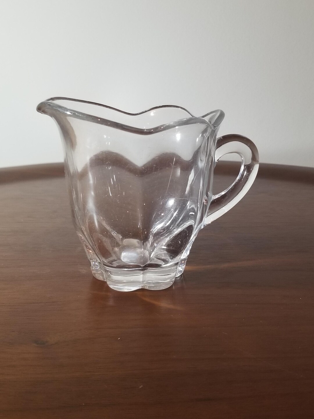 Vintage Duncan & Miller Canterbury Clear Pressed Glass Creamer Pitcher ...