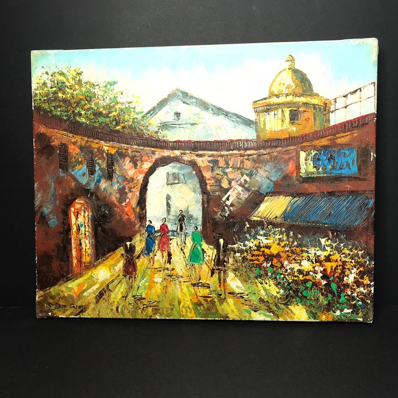 Original Signed Oil Painting by Rene Caron French - Etsy