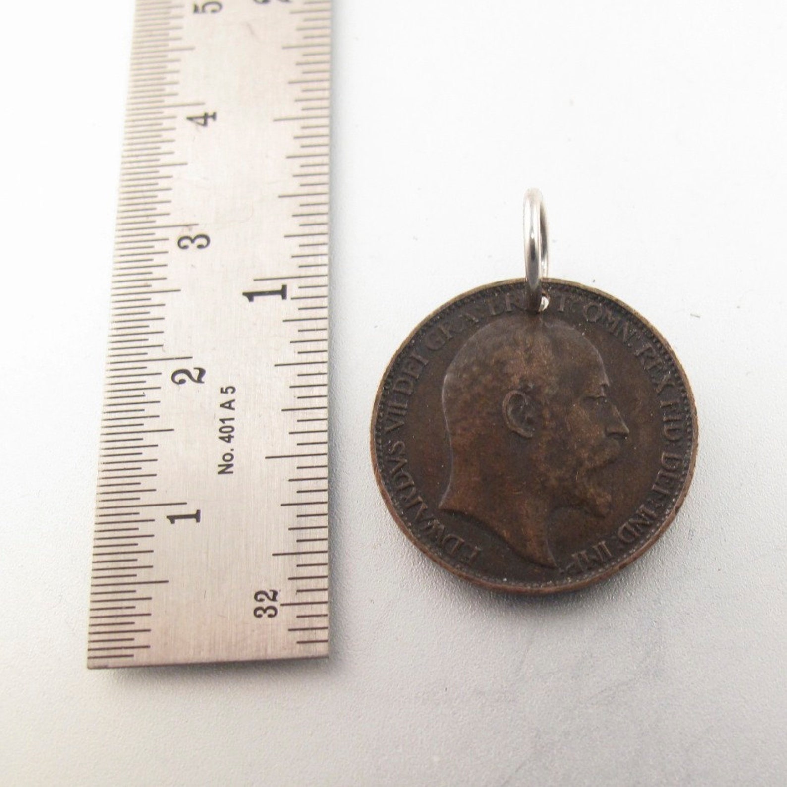 UK Farthing ENGLAND Necklace. Coin Jewelry . Antique Coin. | Etsy