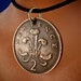 UK Tuppence Necklace. ENGLAND Coin Jewelry. Coin Necklace. Pence No ...