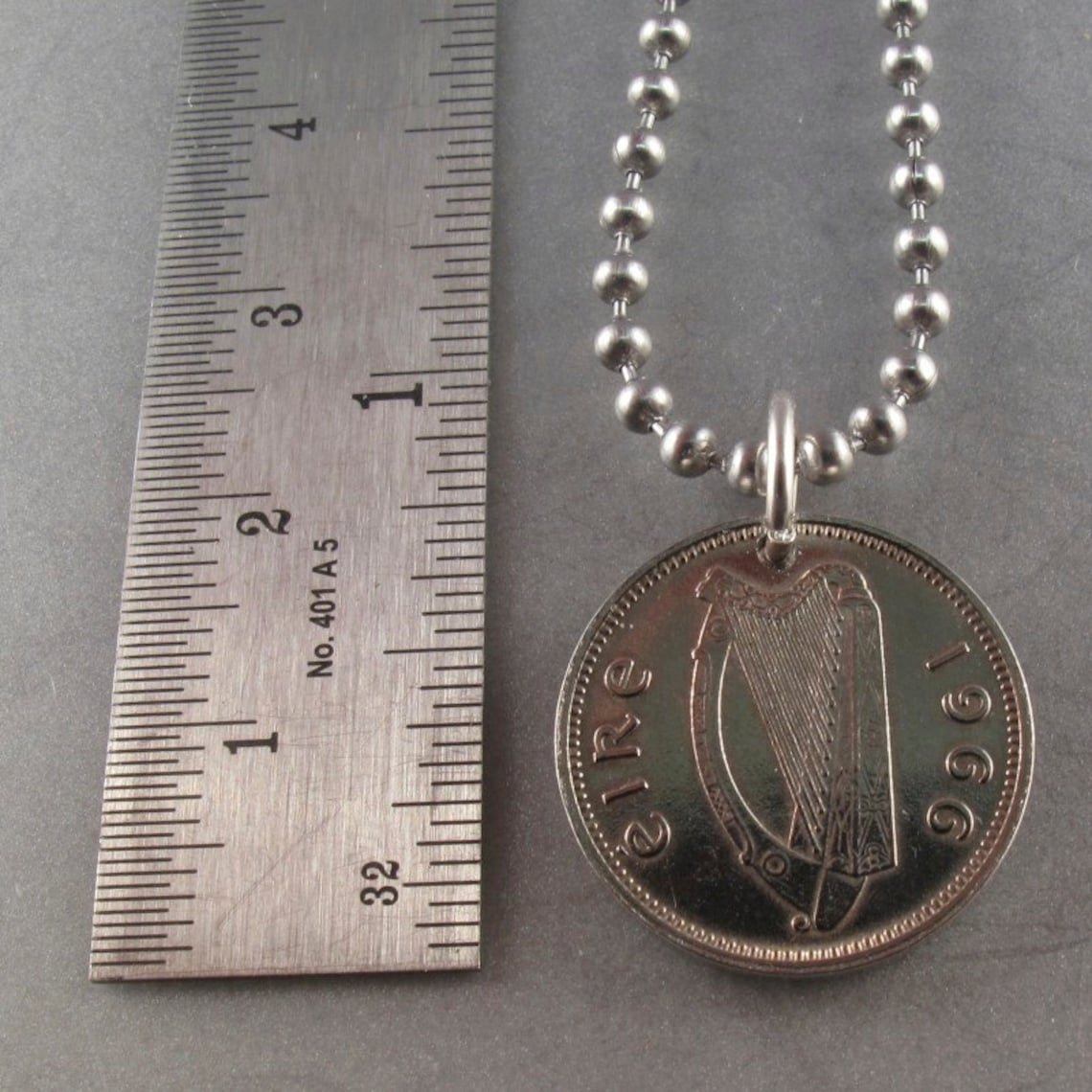 IRELAND Rabbit Necklace. Irish Coin Jewelry . Hare Coin Chain. | Etsy